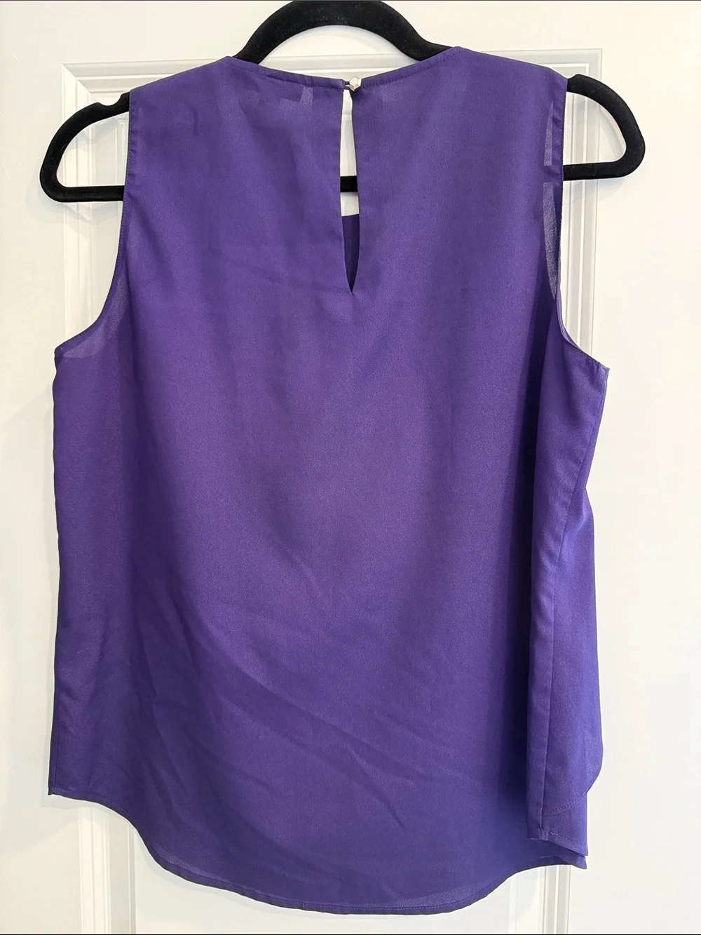 Tahari | Tops | Tahari Violet Ruffled Sleeveless Shell Top | Poshmark
